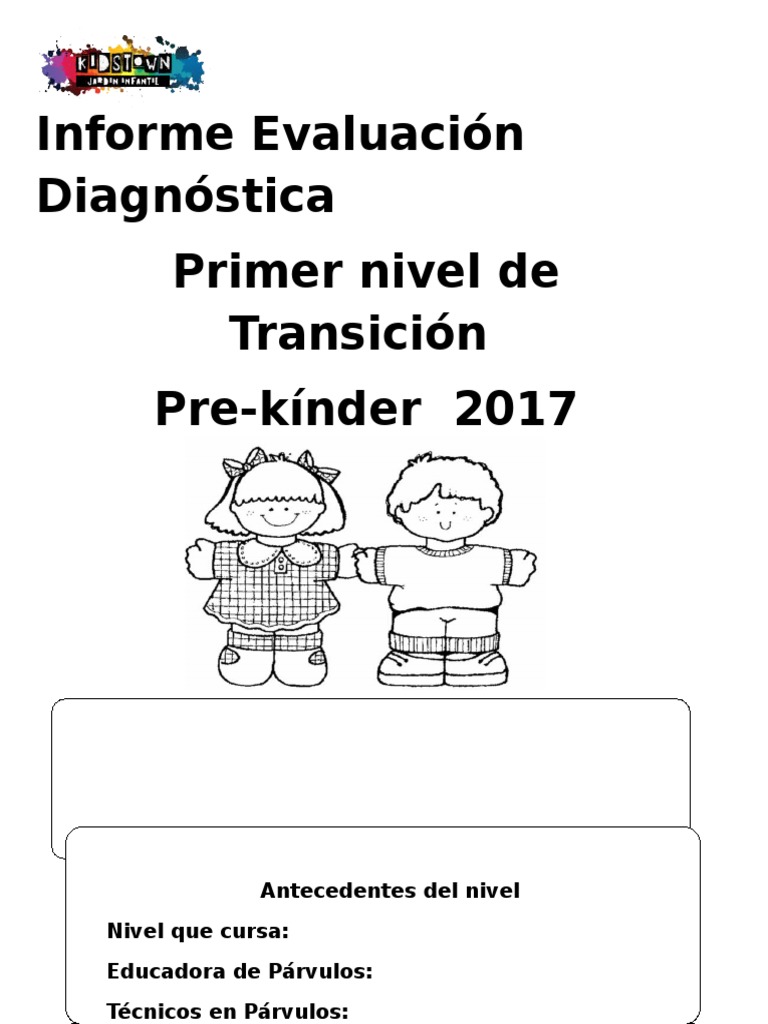 INFORME Evaluacion Diagnostica PREKINDER 2017 KIDS | PDF | Adultos ...