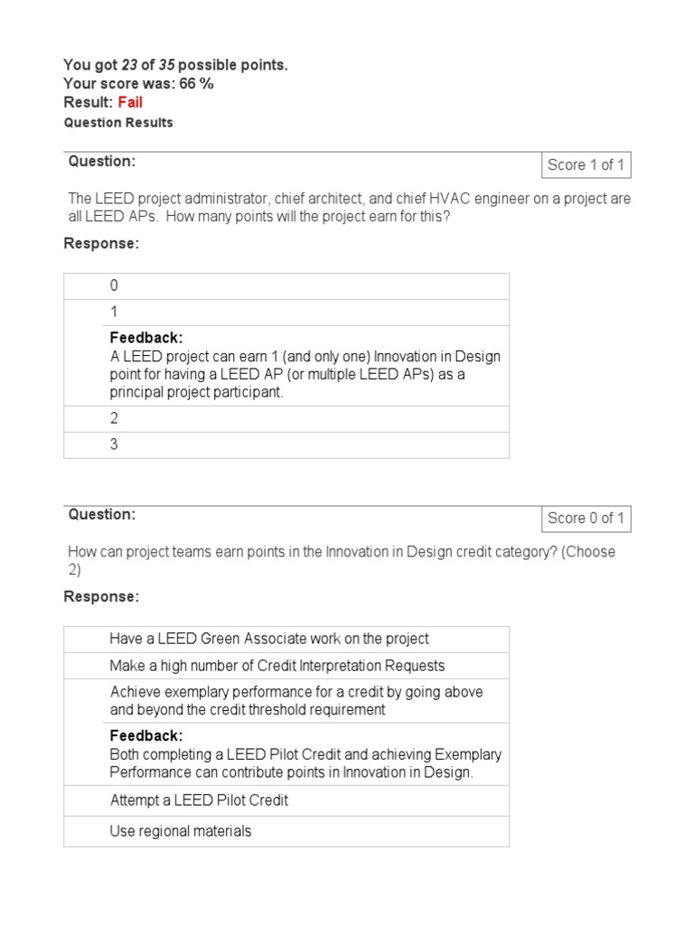 LEED GA Practice PDF | PDF