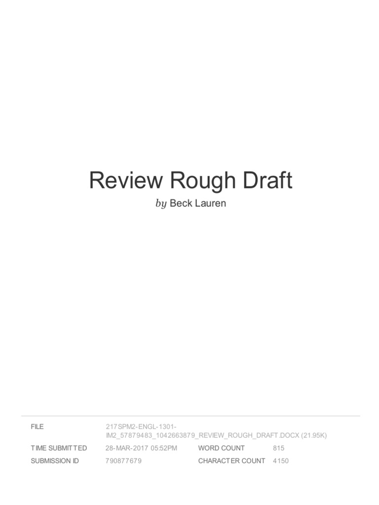 Review Rough Draft 1 | PDF | Text | Linguistics