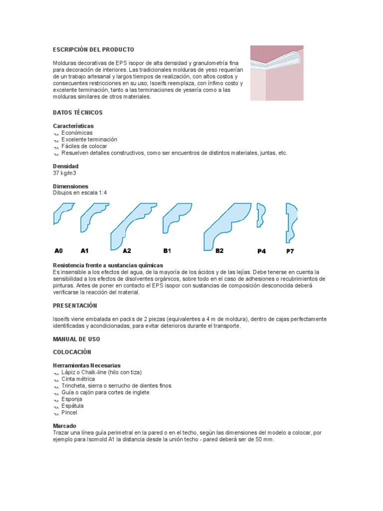 Instalacion Corniza | PDF | Herramientas | Diseño arquitectonico