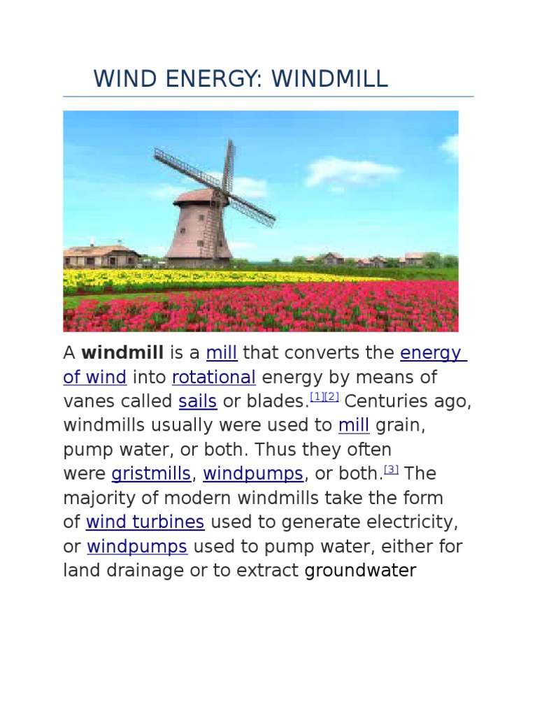 Wind Energy | PDF