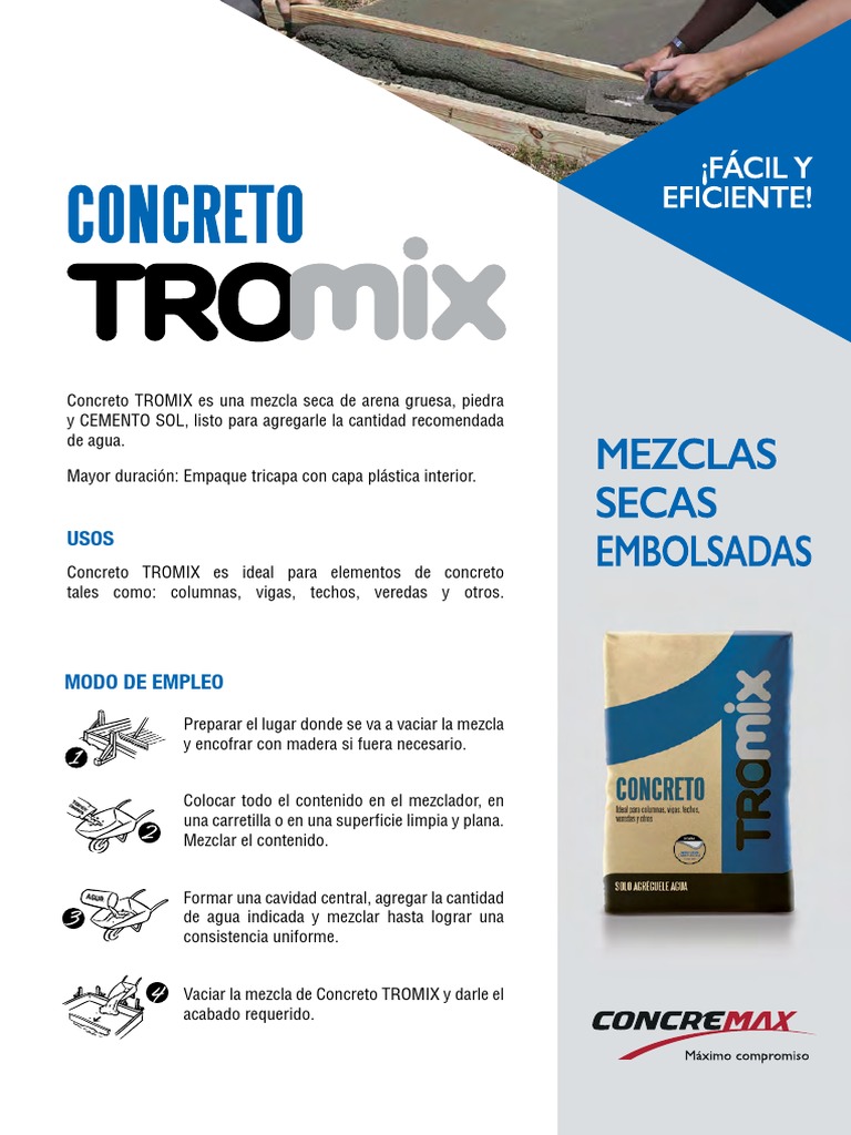Tromix Concreto | PDF | Material compuesto | Hormigón