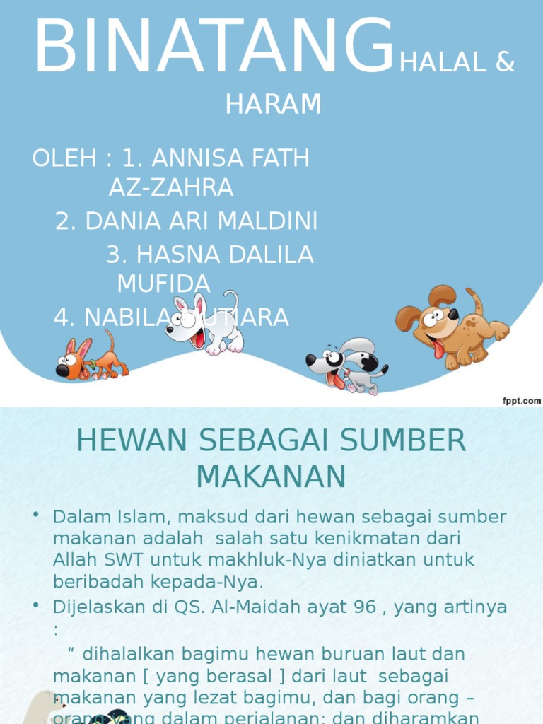 Binatang Halal dan Haram dalam Perspektif Islam | PDF