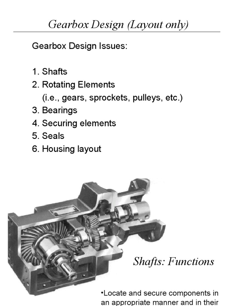 GearBox Design | PDF | Gear | Transmission (Mechanics)