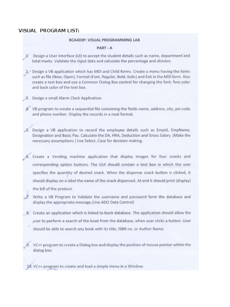 Visual Program List | PDF | Cryptography | Computer File