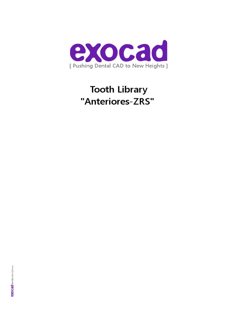 Exocad Brochure Anteriors ZRS-En | PDF | Tooth | Dentistry Branches