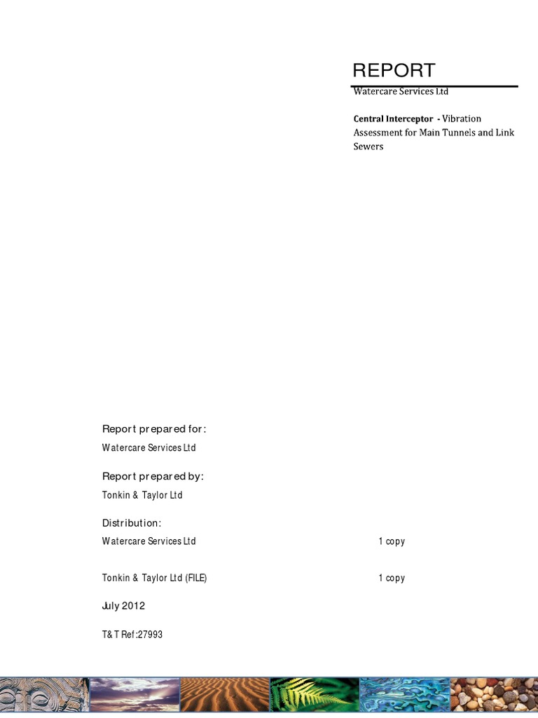 Vibration Assessment Report PDF | PDF | Tunnel | Deep Foundation
