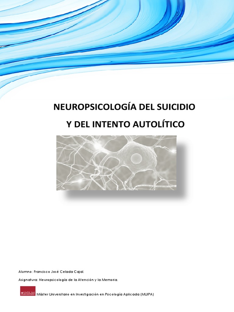 Neuropsicología Del Suicidio y Del Intento Autolitico PDF | PDF ...