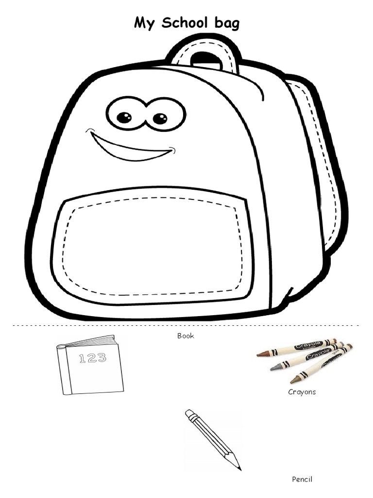 My Schoolbag - Cut & Paste | PDF