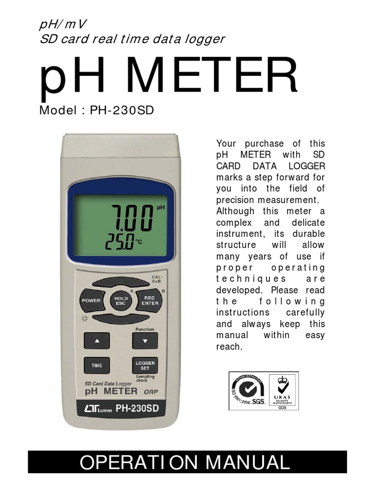 PH METER | PDF | Microsoft Excel | Ph