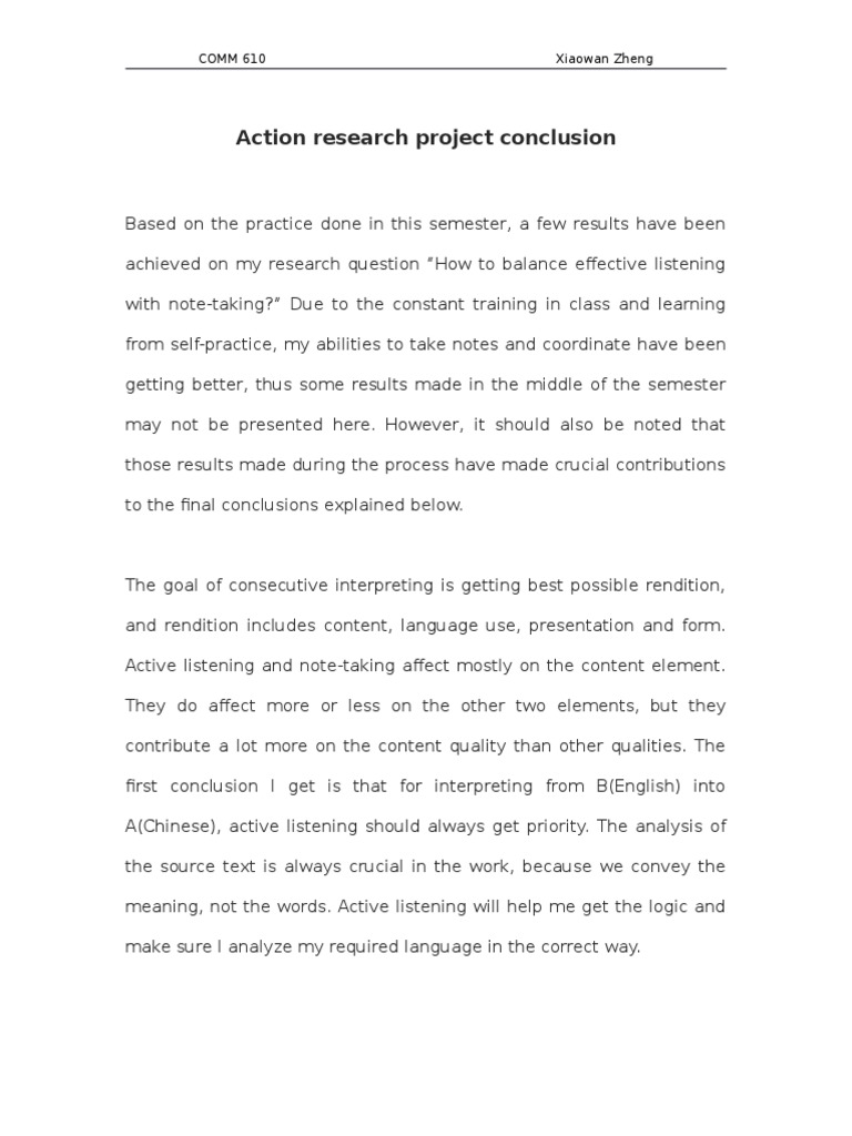 Conclusions on Note-Taking in Interpreting | PDF | Language ...