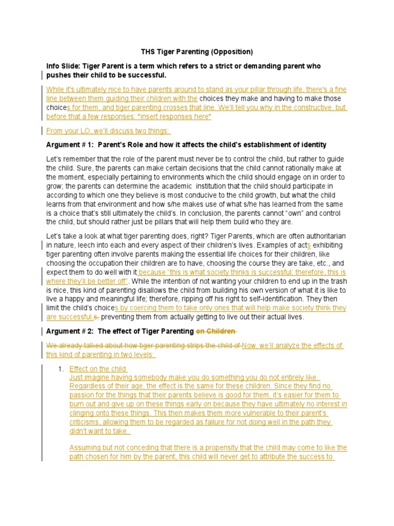 Sample Debate Speech | PDF | Parenting | Relationships