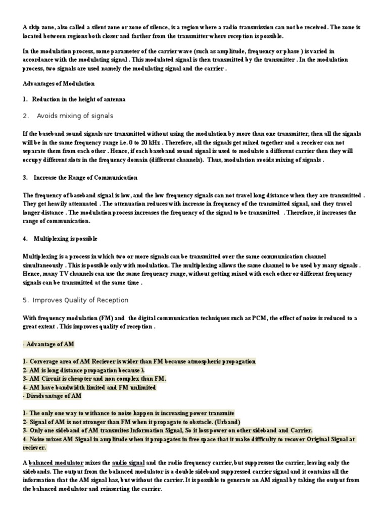 Analog And Digital Communication Notes Pdf Frequency Modulation Transmitter