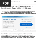 FIX - Bdservicehost High Cpu - Memory Usage | PDF | Booting | Computer Data Storage
