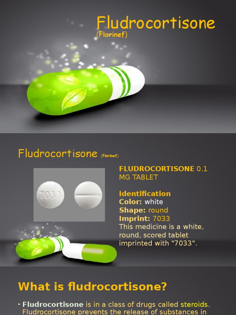 Fludrocortisone (Florinef) | Glucocorticoid | Potassium