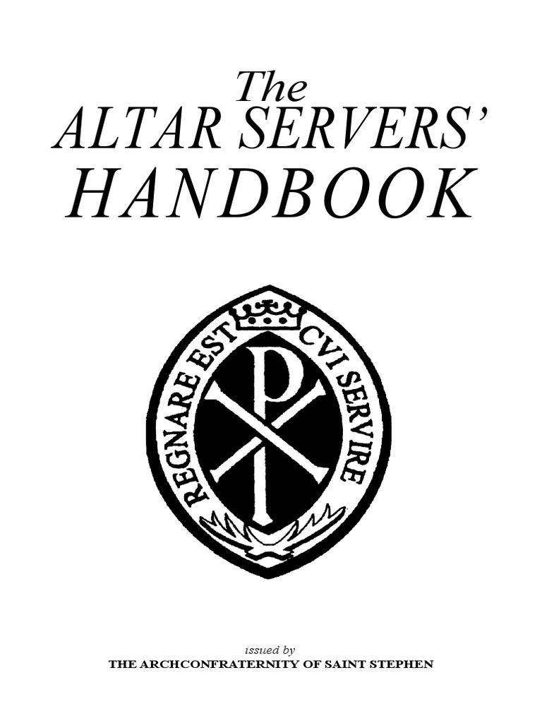 The Altar Servers' Handbook | Catholic Liturgy | Eucharist