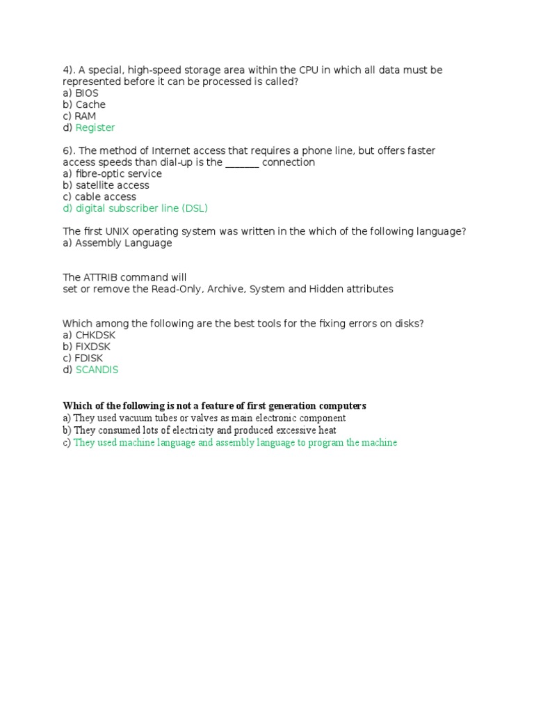 Computer Quiz Adda | PDF | Business | Computers