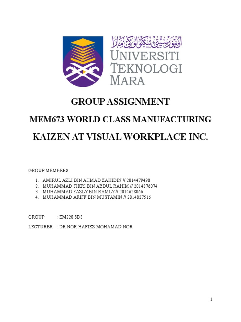 World Class Manufacturing | PDF | Lean Manufacturing | Supply Chain ...