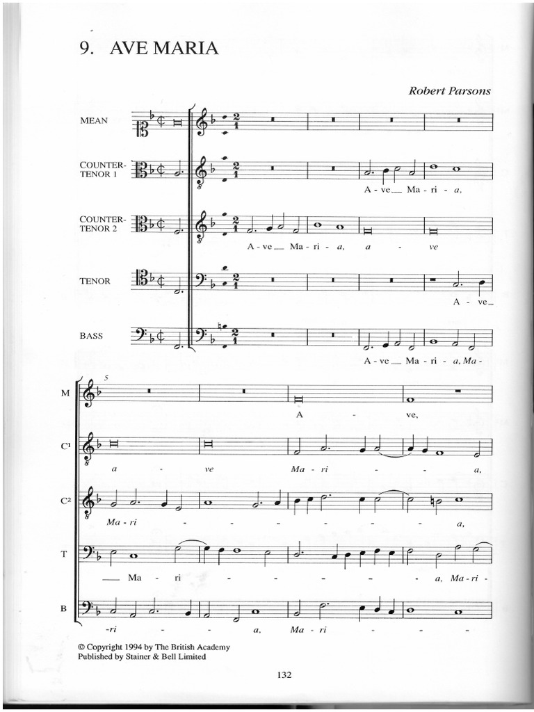 Ave Maria Parsons | PDF