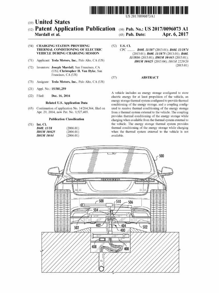Tesla Charging Patent | PDF