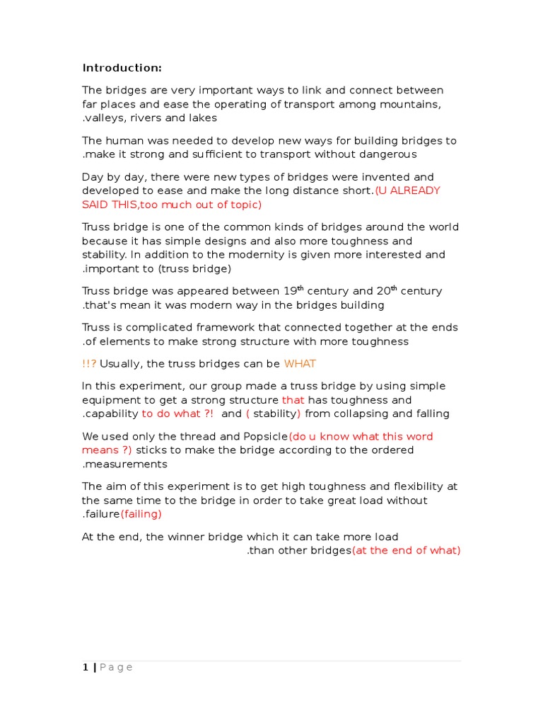 Lab Report Truss | PDF | Truss | Bridge