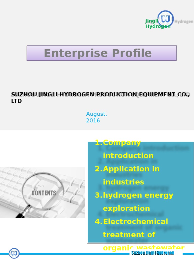 H2-Company Profile China | PDF | Hydrogen | Wind Power
