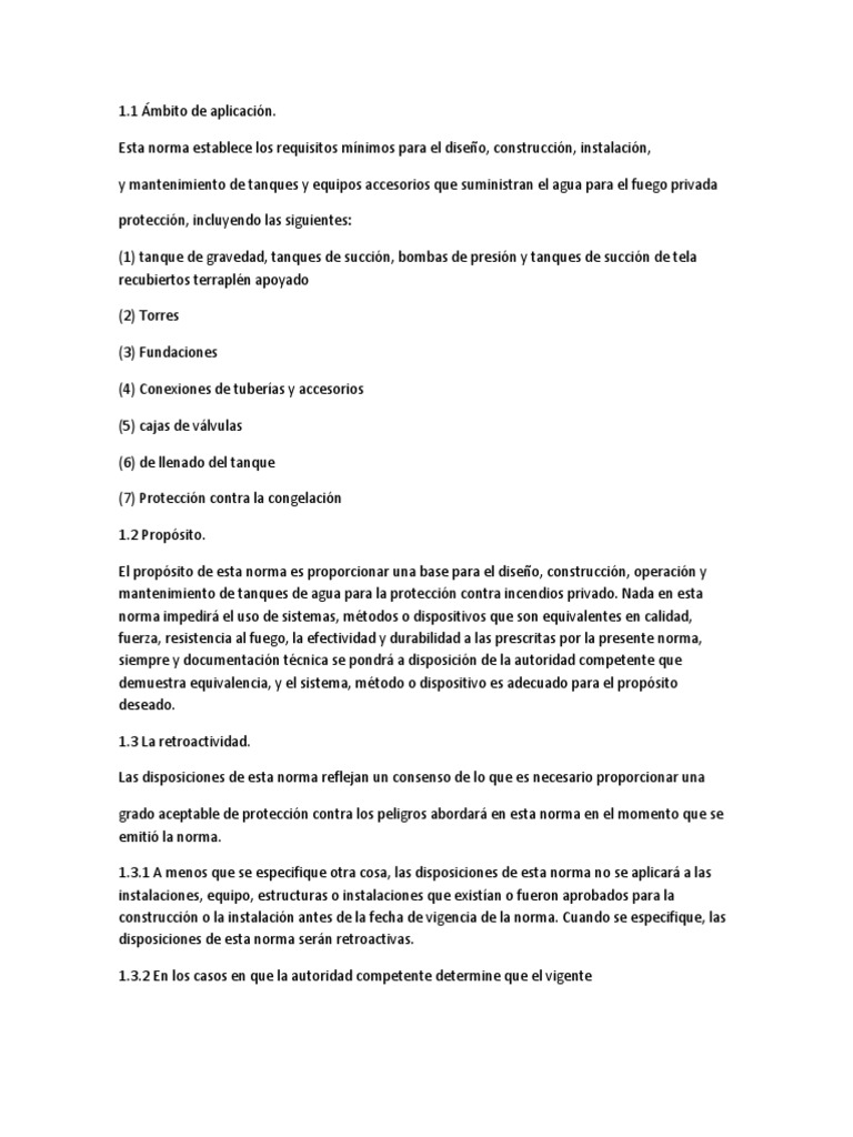 Traduccion Norma Nfpa 22 PDF | PDF | Tanques | Sistema Internacional de ...