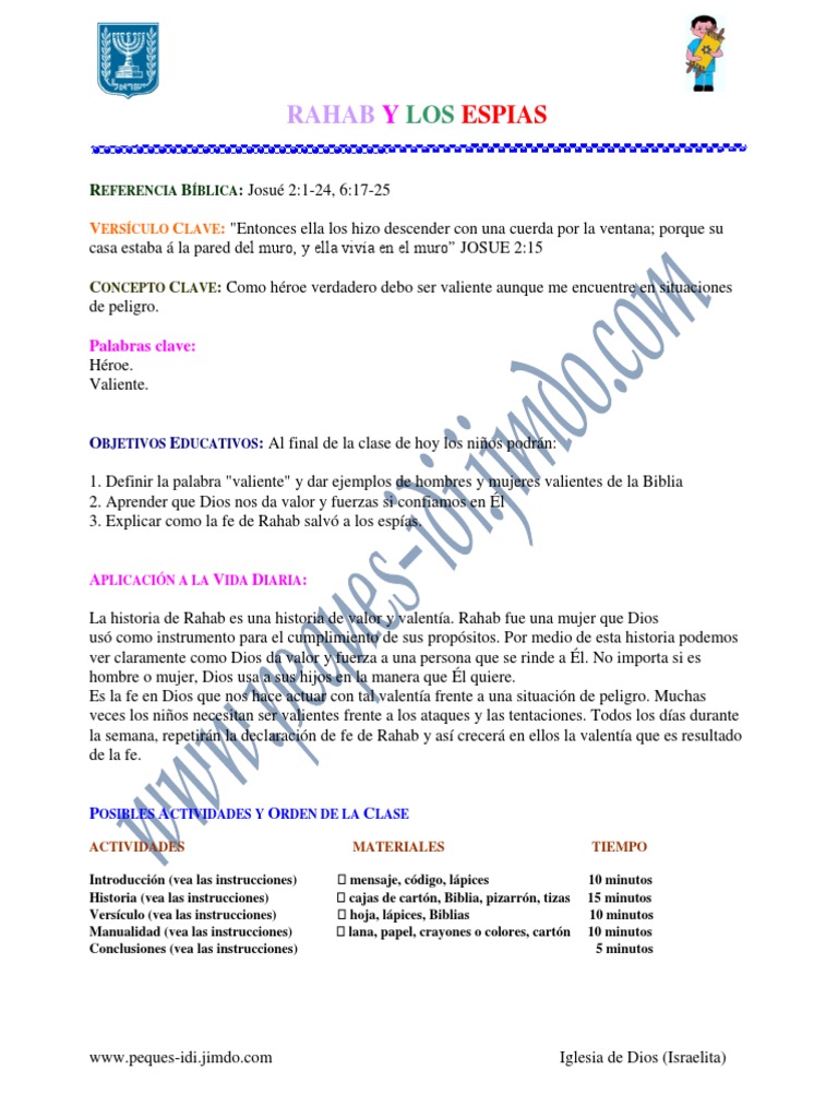 Rahab y Los Espias | PDF | Joshua | Moisés