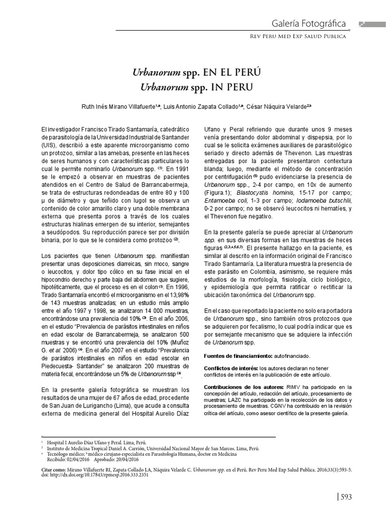 Urbanorum SPP | PDF | Heces | Biología