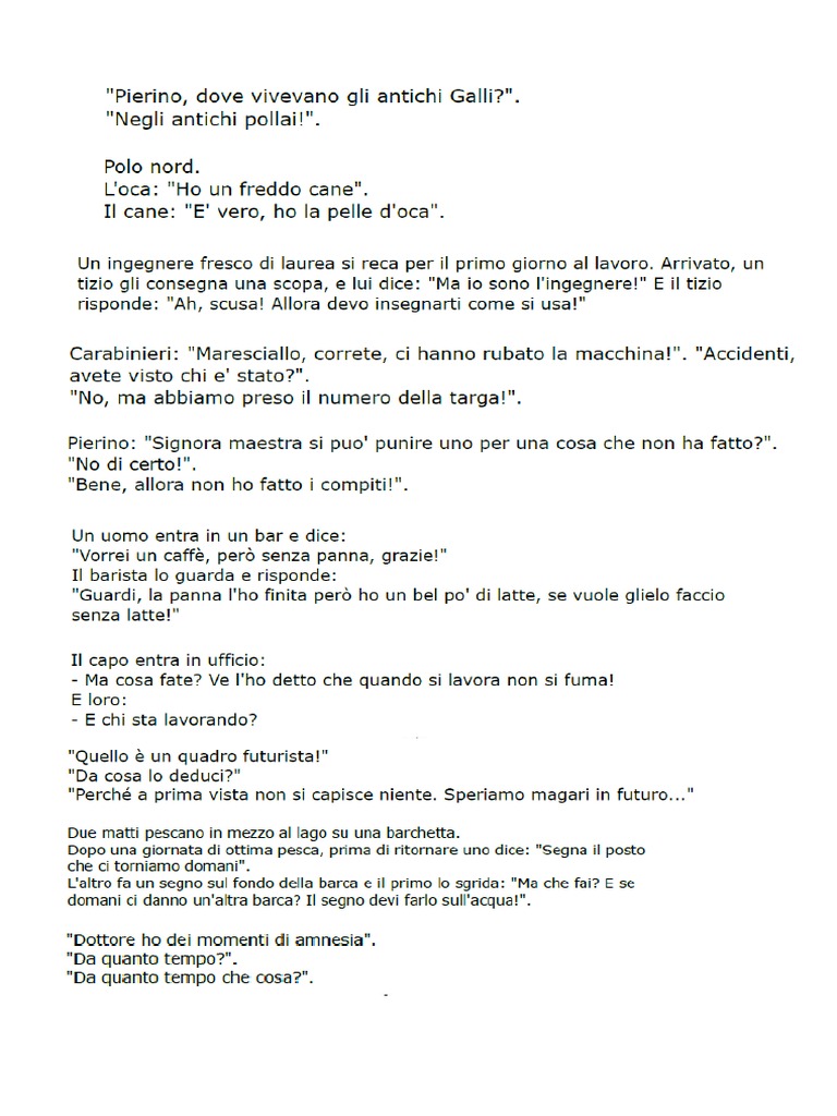 Barzellette | PDF