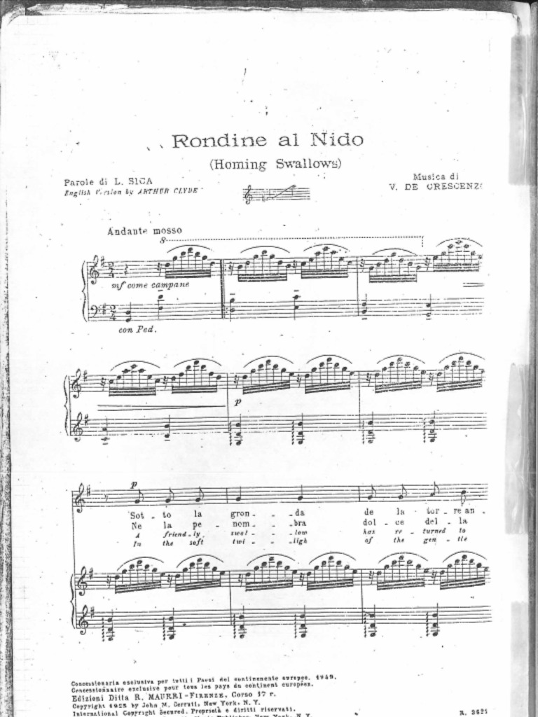 Rondine Al Nido PDF | PDF