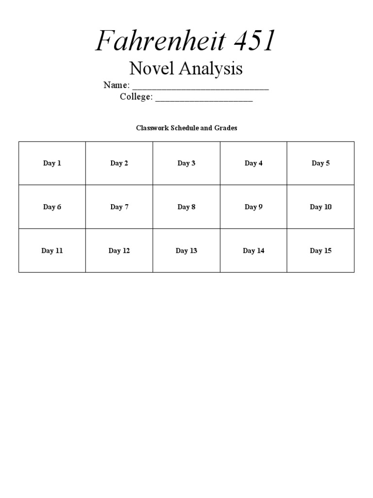Fahrenheit 451 Novel Analysis | PDF | Dystopia | Joseph Mc Carthy