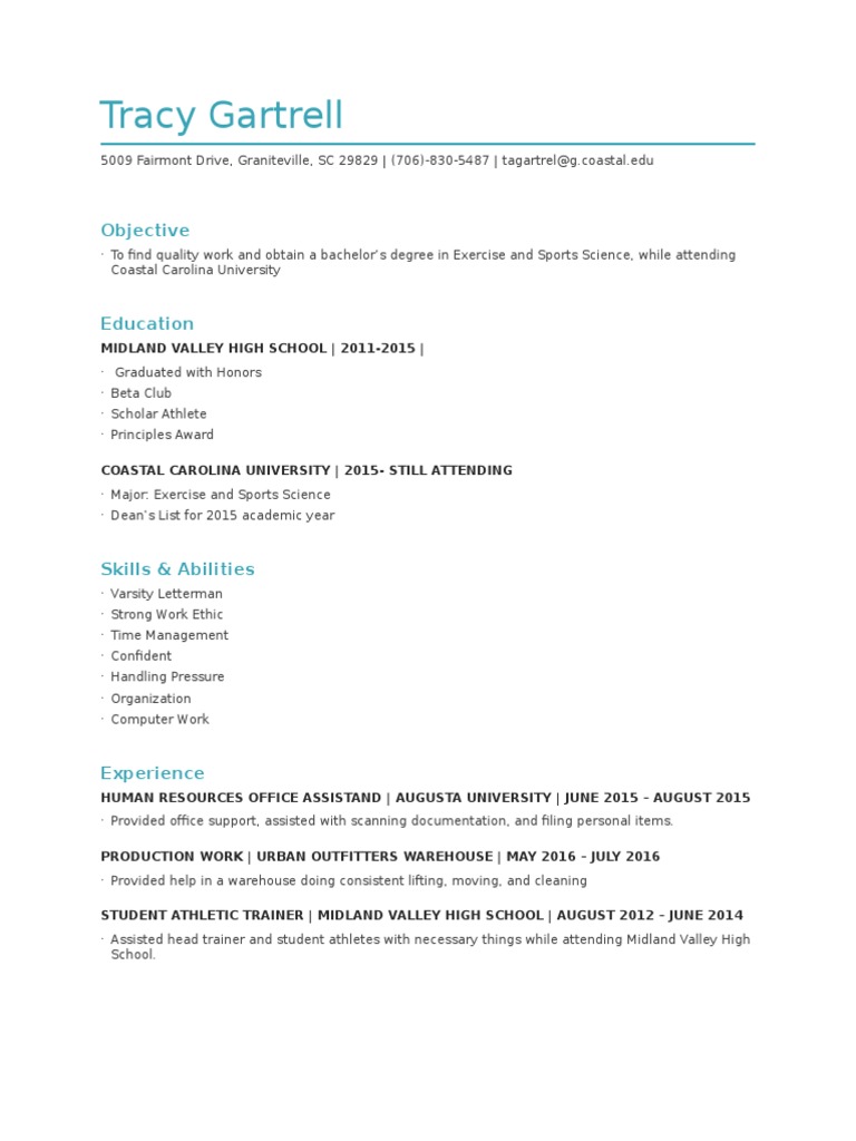 Tracy Gartrell Resume 3 | PDF