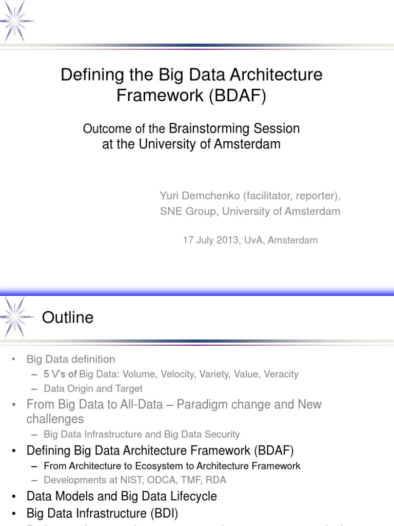 Defining The Big Data Architecture Framework | PDF | Big Data | Analytics
