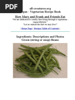 Bean Nutrition Comparison Chart | PDF