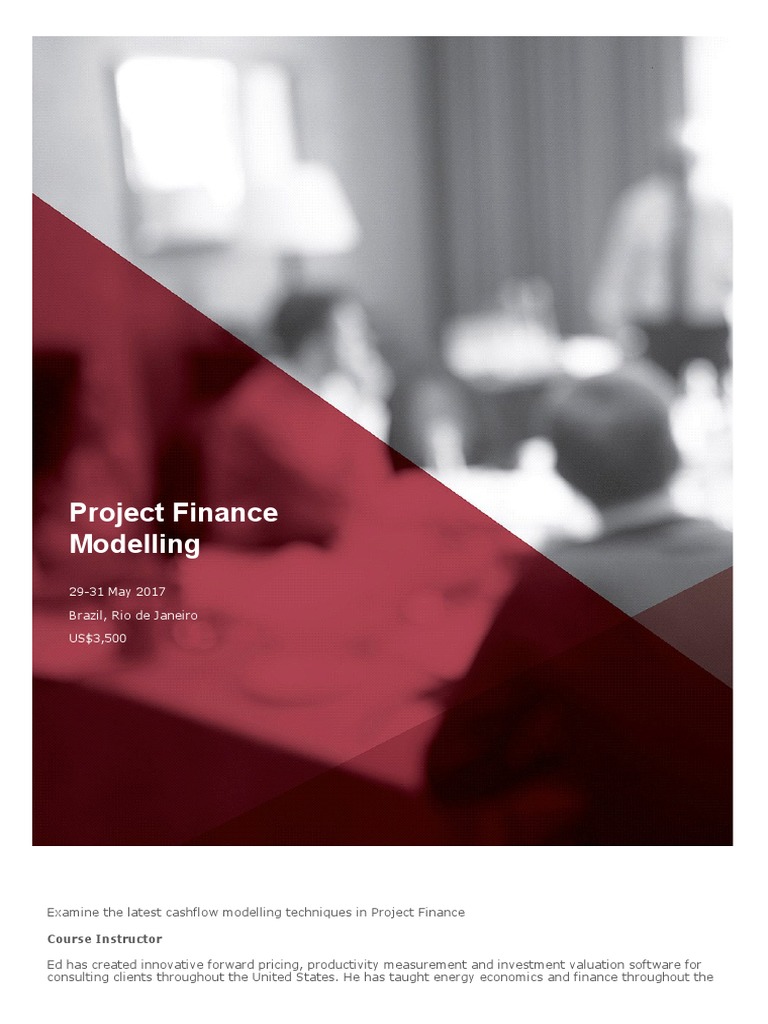 Project Finance Modelling | PDF | Project Finance | Debt
