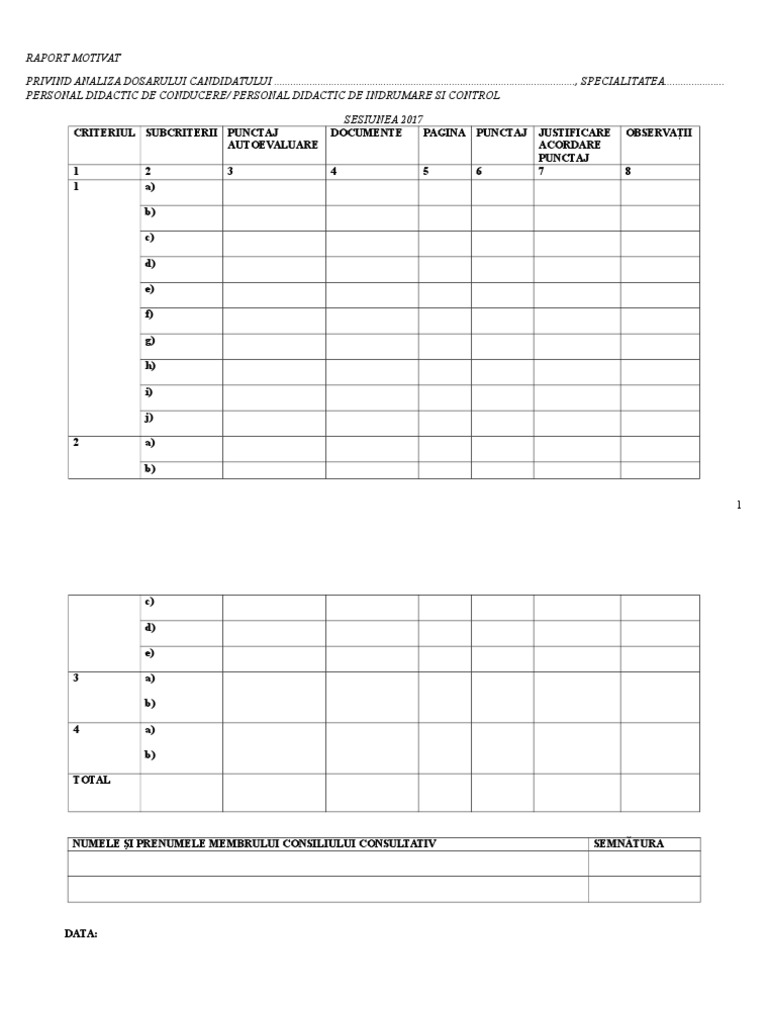 6 Model Raport Motivat | PDF