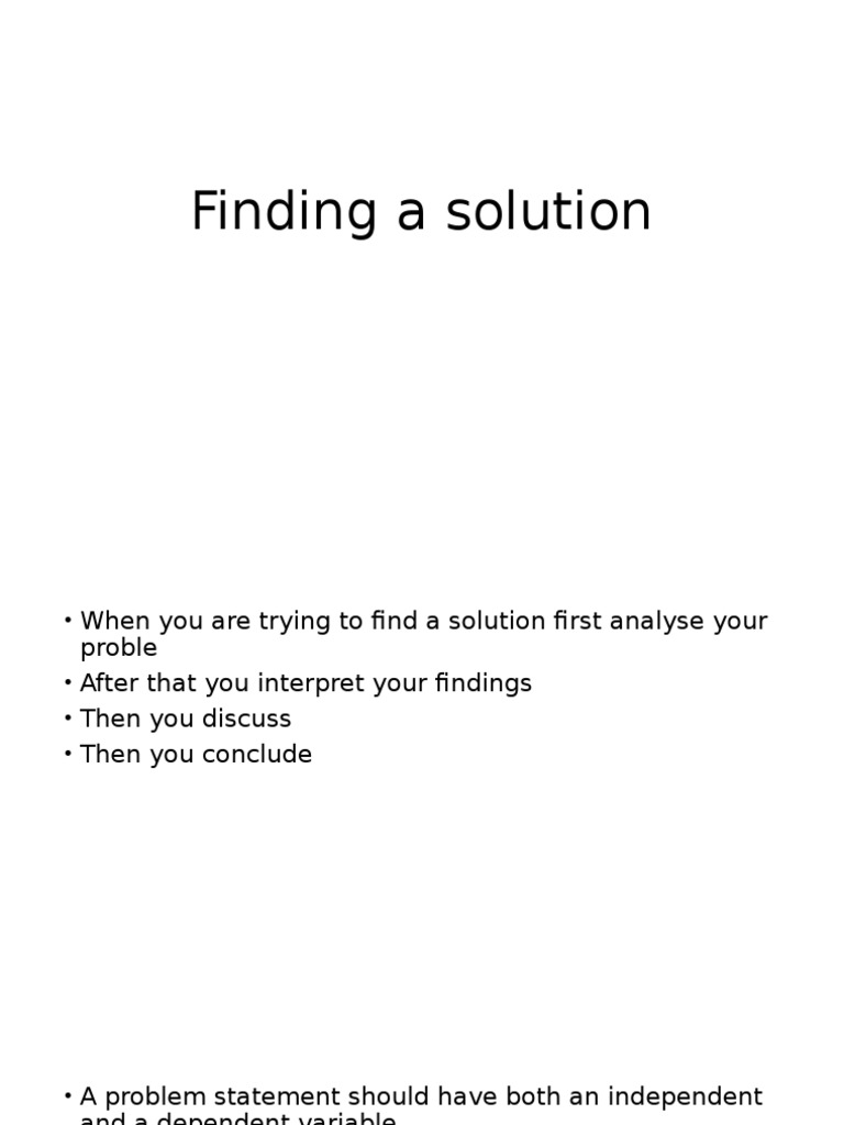 Finding A Solution | PDF | Teaching Mathematics | Mathematical Analysis