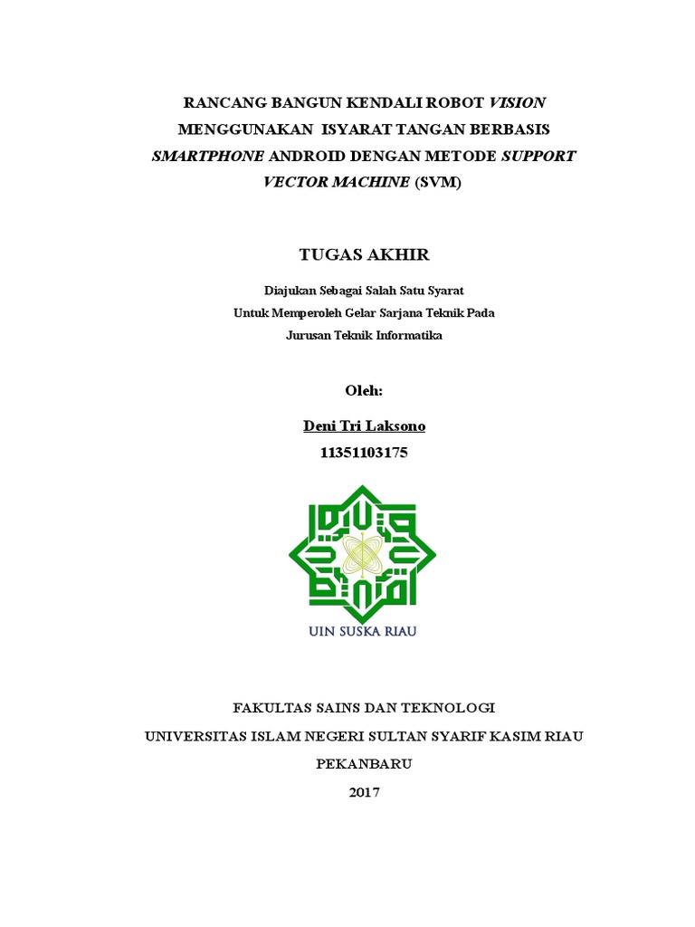 Rancang Bangun Kendali Robot Vision Menggunakan Isyarat Tangan Berbasis Smartphone Android ...