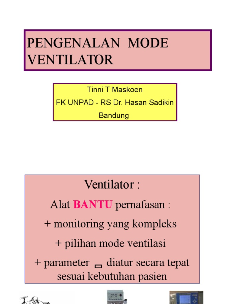 Mode Ventilator dan Setting untuk Anak | PDF | Sains & Matematika ...