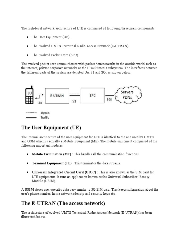 The User Equipment (UE) | PDF | Subscriber Identity Module | Radio ...