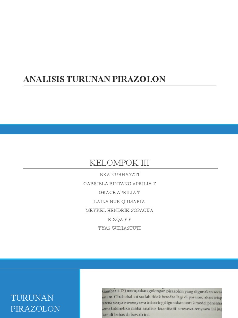 Analisis Turunan Pirazolon | PDF