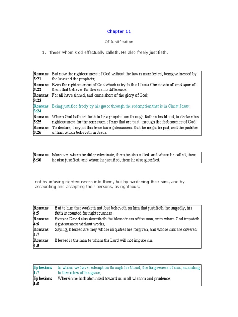 11 of Justification | PDF | Justification (Theology) | Grace In ...