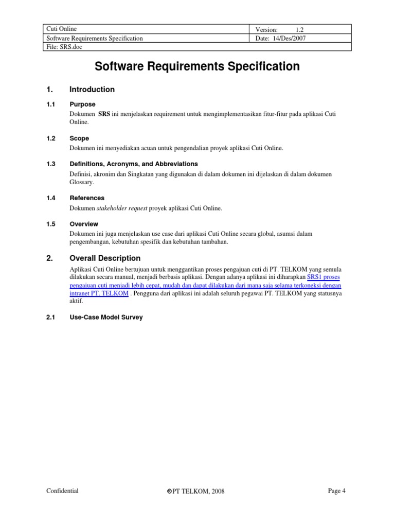 Sample SRS PDF | PDF | Komputer