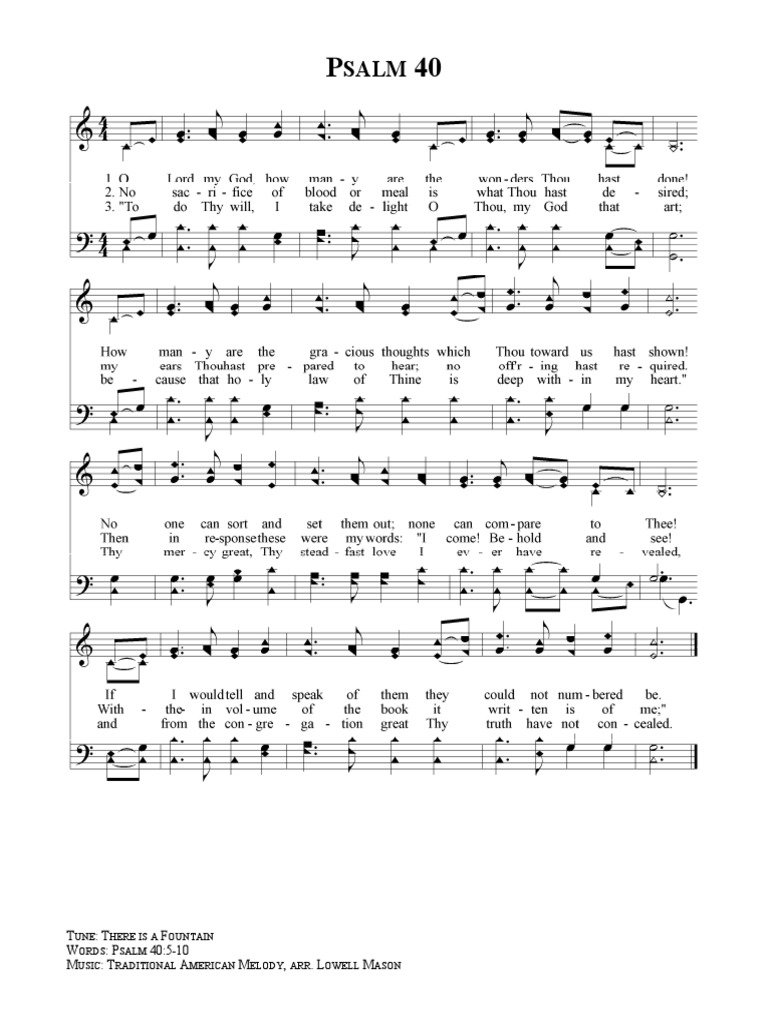 Psalm 40 | PDF | Art