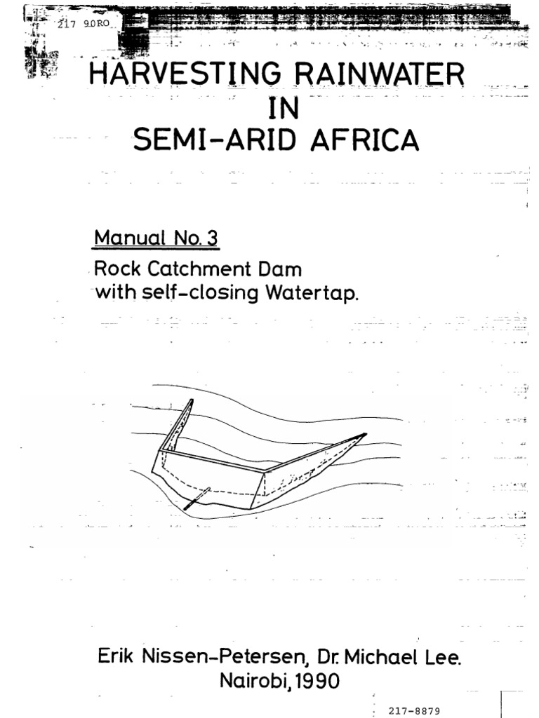 Rock Catchment Dam With Self-Closing Watertap | PDF | Dam | Reservoir