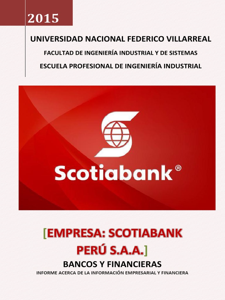 Scotiabank Peru PDF | PDF | Sistema financiero | Bancos