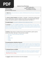 The IIE Lesson Plan Template | PDF | Lesson Plan | Learning