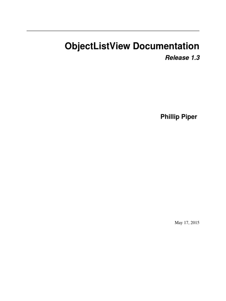 Objectlistview Python Edition | PDF | Icon (Computing) | Constructor (Object Oriented Programming)