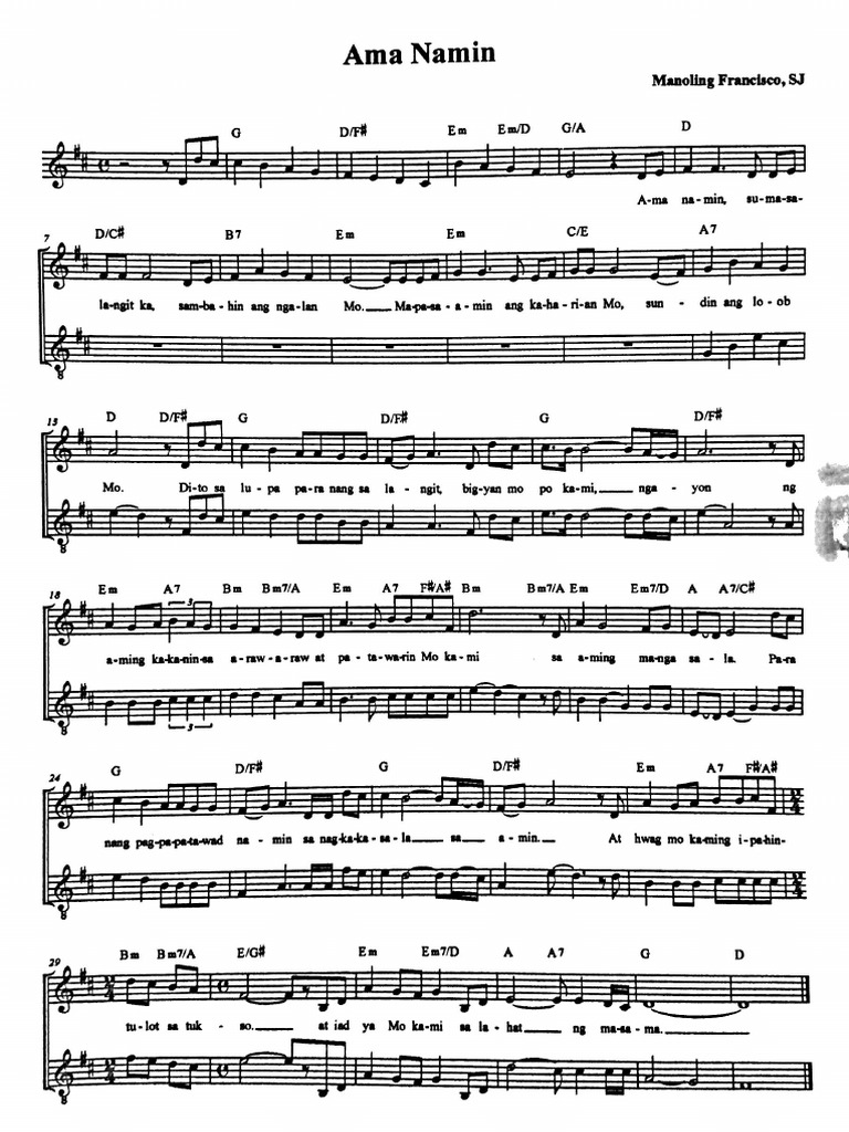 Ama Namin (G) -Francisco